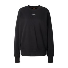 BOSS Sweatshirt 'C_Eteia' Damen Gr&ouml;&szlig;e M schwarz / wei&szlig;