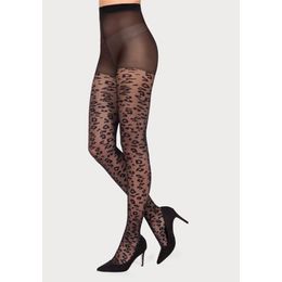 Petite Fleur Gold Fine Tights female Black size 36/38