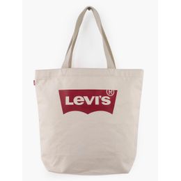 Levi's Shopper LEVI'S, Damen, Gr. B/H/T: 45cm x 39cm x 14cm, beige (natur), Textil, Taschen Shopper, mit modischem Logo Druck Handtasche Damen Tasche Damen Henkeltasche