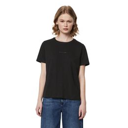 Marc O'Polo T-Shirt MARC O'POLO DENIM, Damen, Gr. L, schwarz, Single Jersey, Obermaterial: 100% Baumwolle, Rundhals, Shirts T-Shirt