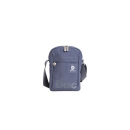 Schultertasche DISCOVERY "Commuter", Damen, Gr. B/H/T: 16,5cm x 22,5cm x 6,5cm, grau, blau, unifarben, Taschen Schultertasche, mit Antikratz-Futter