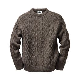 Black Sheep Aran-Pullover XL Braun