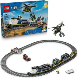 Konstruktionsspielsteine Lego "&Uuml;berfall auf den Polizeizug (60508), Lego City", bunt, Spielbausteine, Kinder, Kunststoff