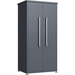 Ger&auml;teschrank WESTMANN "Capsa", anthrazit, B:90cm H:187cm T:65cm, Metall, Stahl, Schr&auml;nke, mit Boden