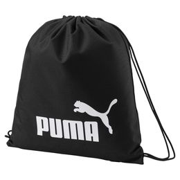 Sporttasche Puma "PHASE GYM SACK", Gr. B/H/T: 37,5cm x 43cm, schwarz (Puma schwarz), Web, Polyester, unifarben, Taschen Sporttasche, sportlich, f&uuml;r Erwachsene, aus robustem Polyester, pflegeleicht