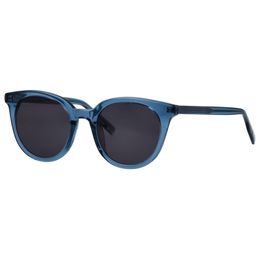 Sonnenbrille Tom Tailor "Modell 676005", Damen, blau transparent, leicht transparent, Sonnenbrillen Sonnenbrille, Form Feminin, Logoschriftzug auf B&uuml;gel, Kunststofffassung