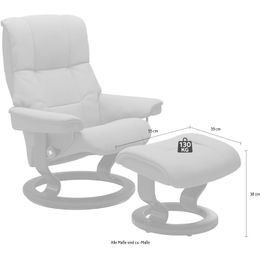 Fu&szlig;hocker stressless "Mayfair", grau (rock paloma), B:55cm H:38cm T:39cm, Leder BATICK: BATICK ist ein leicht korrigiertes, durchgef&auml;rbtes und genarbtes M&ouml;belleder, bei dem die meisten Unebenheiten und Spuren in der Regel entfernt wurden.;Leder PALOMA: PALOMA ist ein durchgef&auml;rbtes Semianilin-M&ouml;belleder mit nat&uuml;rlicher Narbung.;ROHLEDER Stoff Q2 FARON: Ein fester zuverl&auml;ssiger Boucl&eacute; mit einem str