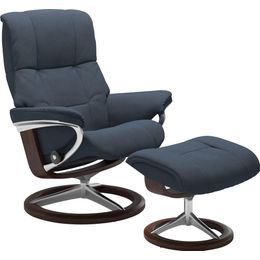 Fu&szlig;hocker stressless "Mayfair", blau (blau dinamica), B:55cm H:41cm T:39cm, Leder BATICK: BATICK ist ein leicht korrigiertes, durchgef&auml;rbtes und genarbtes M&ouml;belleder, bei dem die meisten Unebenheiten und Spuren in der Regel entfernt wurden.;Leder PALOMA: PALOMA ist ein durchgef&auml;rbtes Semianilin-M&ouml;belleder mit nat&uuml;rlicher Narbung.;ROHLEDER Stoff Q2 FARON: Ein fester zuverl&auml;ssiger Boucl&eacute; mit einem s