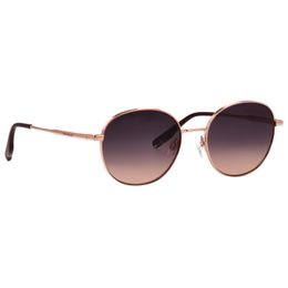 Sonnenbrille Tom Tailor "Modell 675000", Damen, ros&eacute;, metallic, Sonnenbrillen Sonnenbrille, Form Rund, Logoschriftzug auf B&uuml;gel, Metallfassung