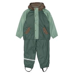 Mikk-line 2tlg. Regenoutfit in Gr&uuml;n - 50% | Gr&ouml;&szlig;e 116 | Babyjacken