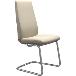 Polsterstuhl stressless "Laurel", beige (cream batick, schwarz matt), B:53cm H:105cm T:60cm, Leder BATICK: BATICK ist ein leicht korrigiertes, durchgef&auml;rbtes und genarbtes M&ouml;belleder, bei dem die meisten Unebenheiten und Spuren in der Regel entfernt wurden., St&uuml;hle, Polsterstuhl, High Back, Gr&ouml;&szlig;e L, mit Beinen aus Stahl in Schwarz matt