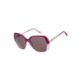 Sonnenbrille Superdry "Modell 996094", Damen, violett, transparent, leicht transparent, Sonnenbrillen Sonnenbrille, Form Butterfly, Logoschriftzug auf B&uuml;gel, Kombifassung