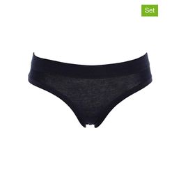 COTONELLA 3er-Set: Slips in Schwarz - 16% | Gr&ouml;&szlig;e M | Damen-unterteile