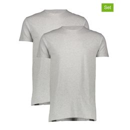 DSTREZZED 2er-Set: Shirts in Hellgrau - 52% | Gr&ouml;&szlig;e XL | Herren-plussize