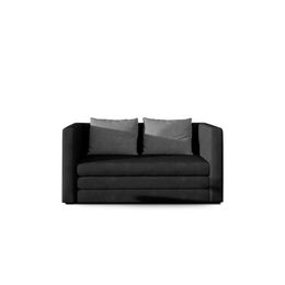 Mid.you Schlafsofa, Grau, Schwarz, Textil, 2-Sitzer, 132x62x70 cm, Kinder- & Jugendzimmer, Jugendm&ouml;bel, Jugendsofas