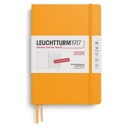 LEUCHTTURM1917 Wochenkalender 2026 in Orange - A5 - 14% | Buero-schulbedarf