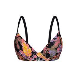 Sassa Mode Sassa Bikini-Oberteil in Schwarz/ Bunt - 60% | Gr&ouml;&szlig;e 90D | Damen-bademode