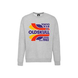 Oldskull Sweatshirt 'Retro Tokyopolis' male Grey size XL