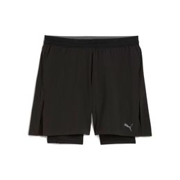 Puma 2in1-Trainingsshorts in Schwarz - 41% | Gr&ouml;&szlig;e XL | Herren-outdoorhosen