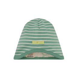 loud + proud Wende-Beanie in Gr&uuml;n/ Creme - 44% | Gr&ouml;&szlig;e 86/92 | Baby-muetzen