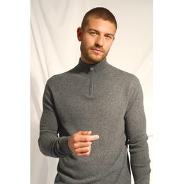 Just Cashmere Kaschmir-Pullover "Bradley" in Anthrazit - 64% | Gr&ouml;&szlig;e M | Herren-plussize