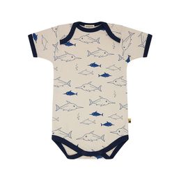 loud + proud Body in Creme/ Dunkelblau - 39% | Gr&ouml;&szlig;e 50/56 | Baby-bodys