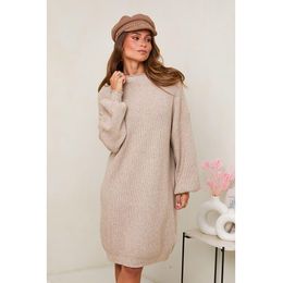 Soft Cashmere Strickkleid in Beige - 79% | Gr&ouml;&szlig;e 34/36 | Damen-kleider