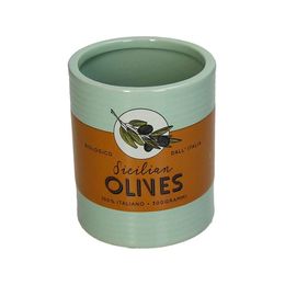 Kersten Blumentopf ''Olives'' in Grau/ Orange - (H)13,3 x &Oslash; 11 cm - 25% | Kerzen-vasen