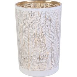 R&eacute;tro Chic Vase "Tauri" in Wei&szlig; - (H)20 x &Oslash; 12 cm - 21% | Kerzen-vasen