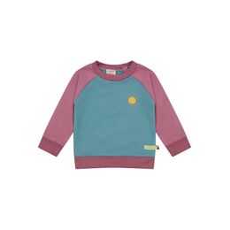 loud + proud Sweatshirt in T&uuml;rkis/ Lila - 48% | Gr&ouml;&szlig;e 62/68 | Baby-sweatshirts-jacken