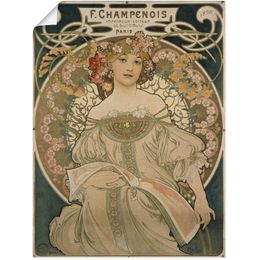 Poster Artland "Plakat f&uuml;r F. Champenois. 1897", gr&uuml;n (farbe bild(er): gr&uuml;n), B:45cm H:60cm, Bilder, Poster, ohne Rahmen