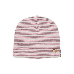 loud + proud Beanie in Wei&szlig;/ Pink - 44% | Gr&ouml;&szlig;e 74/80 | Baby-muetzen