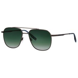 Sonnenbrille Tom Tailor "Modell 675004", Damen, dunkelgun, metallic, Sonnenbrillen Sonnenbrille, Form Pilot, Logoschriftzug auf B&uuml;gel, Metallfassung