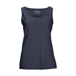 Funktionstop Killtec "KOS 41 WMN TP", Damen, Gr. 36, blau (nachtblau), Obermaterial: 93% Polyester, 7% Elasthan, Tops, Schnelltrocknendes Funktionstop, dezent gestreift