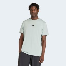 T-Shirt adidas Performance "CLIMACOOL TRAINING IDENTITY GRAPHIC", Herren, Gr. M, wonder sage, Obermaterial: 65% Polyester, 35% Baumwolle, Shirts T-Shirt