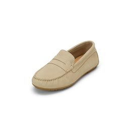 Marc O'Polo Mokassin MARC O'POLO "aus Velours-Rindleder", Herren, Gr. 36, dusty sand, Obermaterial: 100% Leder (Rind), unifarben, Schuhe Mokassin