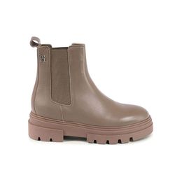 Tommy Hilfiger Shoes Leder-Chelsea-Boots in Hellbraun - 68% | Gr&ouml;&szlig;e 39 | Stiefeletten