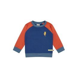 loud + proud Sweatshirt in Dunkelblau/ Rot - 45% | Gr&ouml;&szlig;e 110/116 | Baby-sweatshirts-jacken