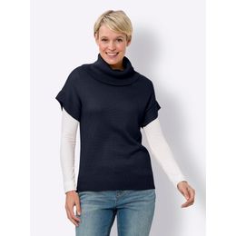 Pullunder Classic Basics "Pullunder", Damen, Gr. 54, blau (marine), 100% Polyacryl, unifarben, Pullover Pullunder