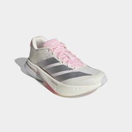 Laufschuh adidas Performance "ADIZERO BOSTON 13", Damen, Gr. 37, core wei&szlig;, silber metallic, clear pink, Synthetik, Textil, Schuhe Laufschuh