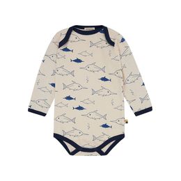 loud + proud Body in Dunkelblau/ Creme - 47% | Gr&ouml;&szlig;e 50/56 | Baby-bodys