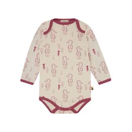loud + proud Body in Creme/ Rot - 43% | Gr&ouml;&szlig;e 50/56 | Baby-bodys