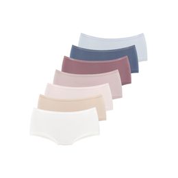 Panty Vivance, Damen, Gr. 32/34, pastell mix, Single Jersey, Obermaterial: 95% Baumwolle, 5% Elasthan. Spitze: 80% Polyamid, 20% Elasthan, unifarben, k&ouml;rpernah, Unterhosen Panty, aus weicher Baumwollqualit&auml;t mit feiner Spitzeneinfassung