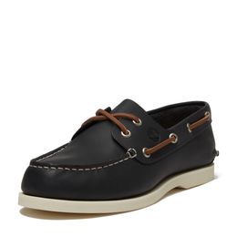 Bootsschuh Timberland "CEDAR BAY ESSENTIAL BOAT SHOE", Herren, Gr. 40, nvy full grain, Leder, Schuhe Bootsschuh, aus Leder