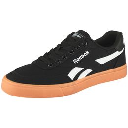 Trainingsschuh Reebok CLASSIC "REEBOK COURT ADVANCE VULC", Damen, Gr. 40, jet schwarz, hellwei&szlig;, tan, Synthetik, Textil, Schuhe