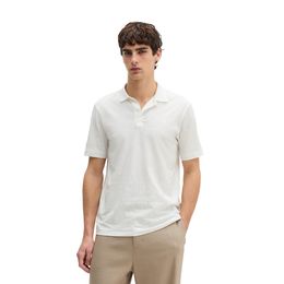 Marc O'Polo Poloshirt MARC O'POLO "aus weicher Bio-Baumwolle", Herren, Gr. L, silky wei&szlig;, Obermaterial: 100% Baumwolle, unifarben, regular fit, Shirts