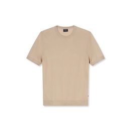 Strickpullover OLYMP "OLYMP Casual Strick, regular fit", Herren, Gr. XL, beige, 50% Baumwolle, 50% Lyocell, Pullover Strickpullover