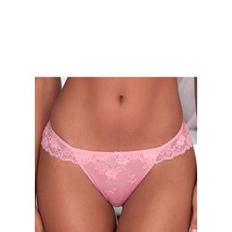 Slip Vivance "Julia", Damen, Gr. 44/46, rosa (hellpink), Spitze, Obermaterial: 88% Polyamid, 12% Elasthan, Unterhosen Slip, aus zarter Jacquardspitze mit edlem Accessoire