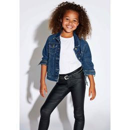 Kids Only M&auml;dchen KIDS Only Jeansjacke &raquo;KONSARA&laquo; ohne Kapuze in klassischer, leicht verk&uuml;rzter Form und cooler dunkler Waschung blau 134