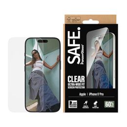 SAFE by PanzerGlass Displayschutzglas &raquo;Ultra-Wide Fit Screen Protector&laquo; f&uuml;r Apple iPhone 17 Pro Displayschutzfolie, Schutzfolie, Bildschirmschutz, 